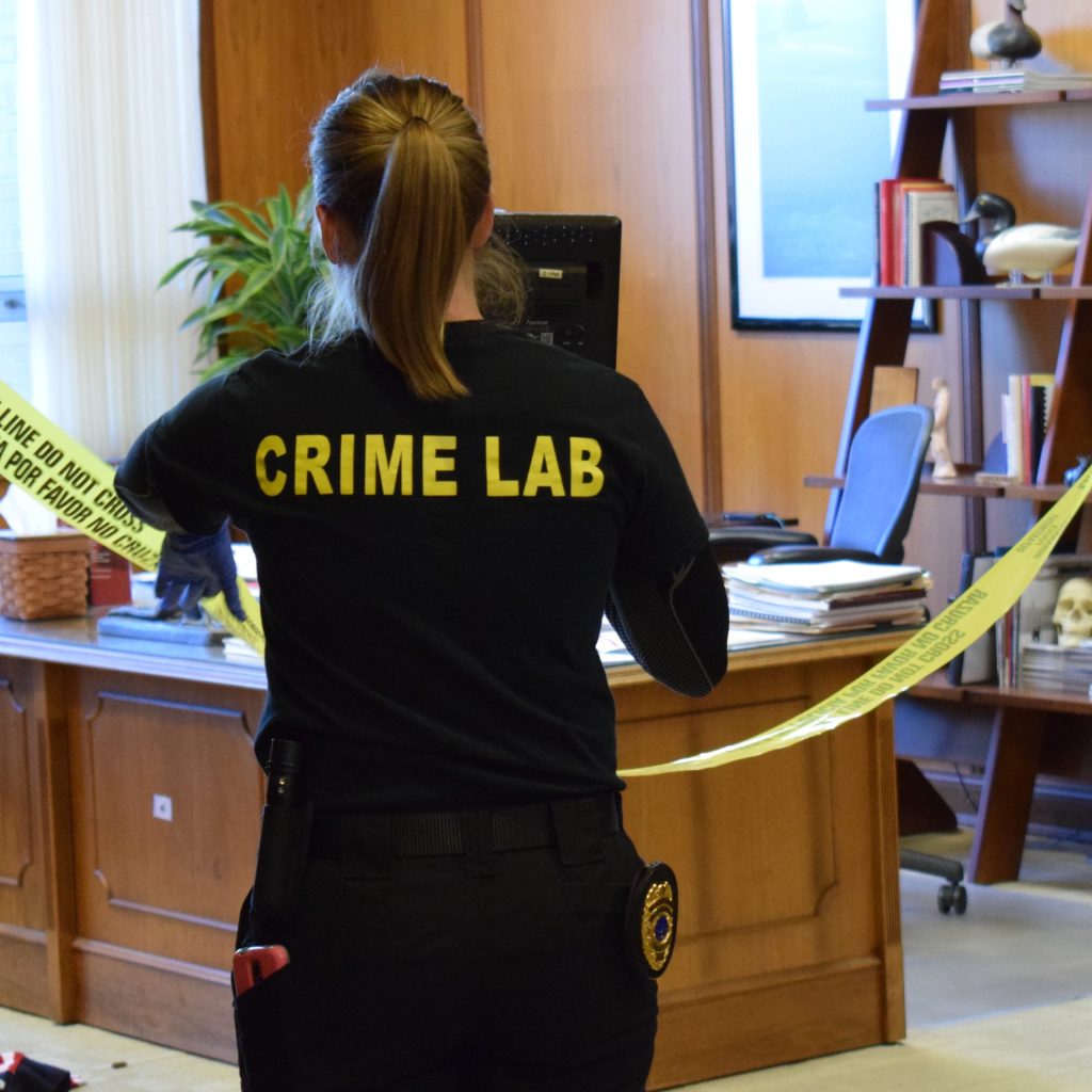University of Indianapolis provost office hosts mock crime scene ...