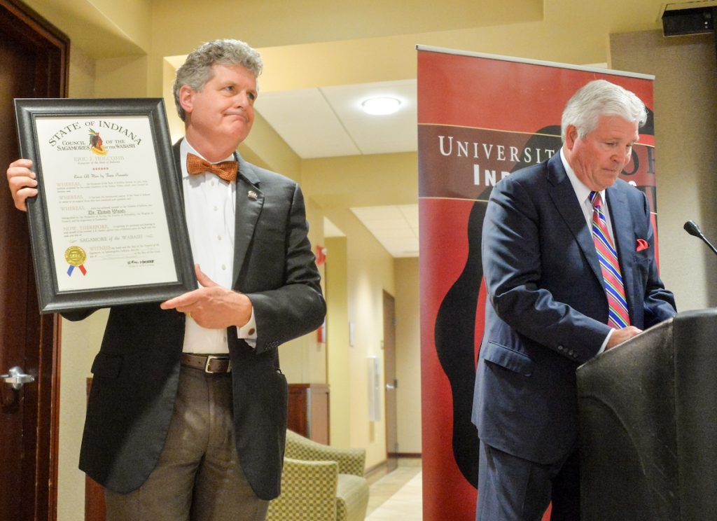 David Wantz earns second Sagamore of the Wabash award - UIndy 360